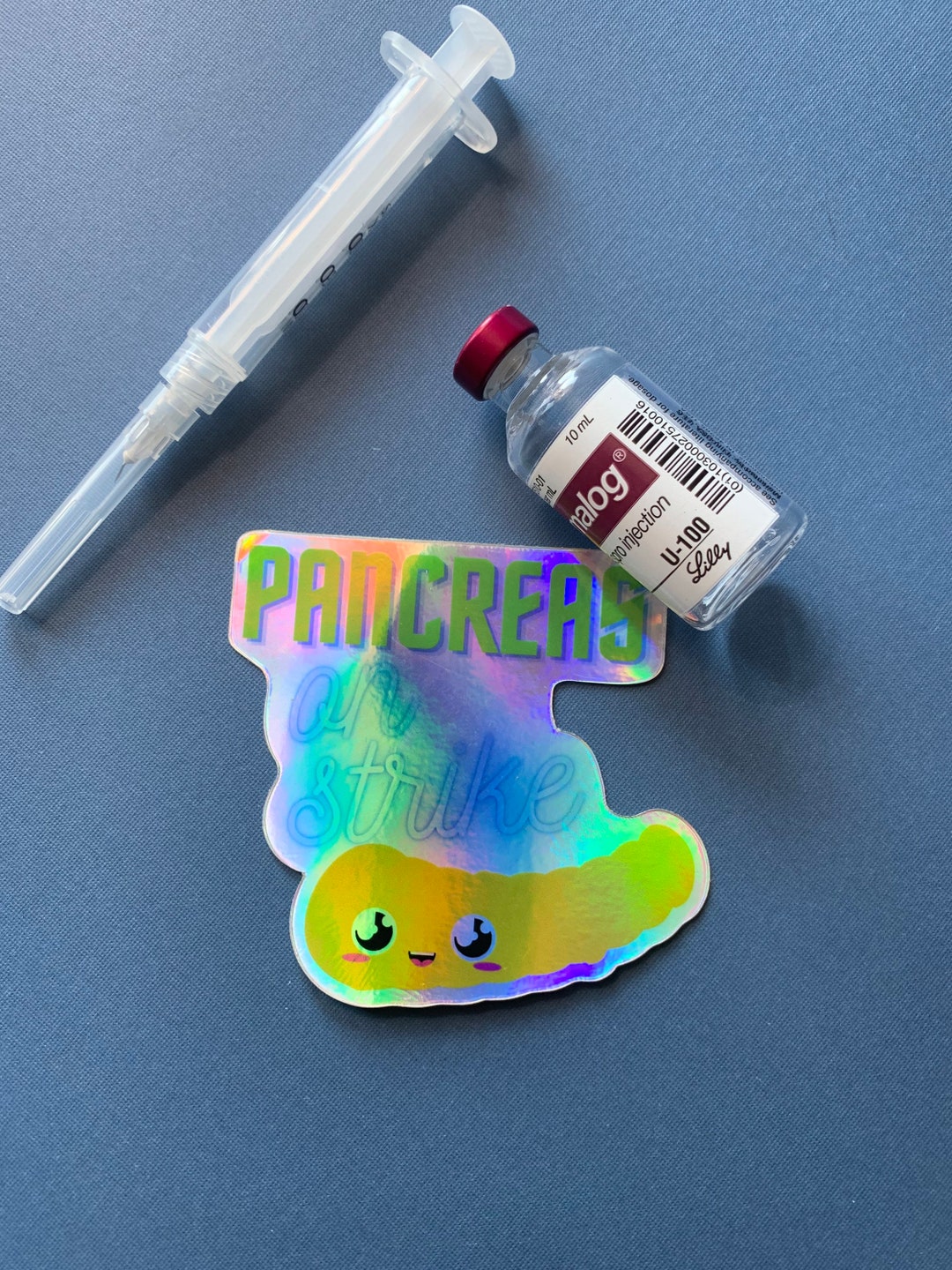 Pancreas on Strike Holographic Sticker - Etsy