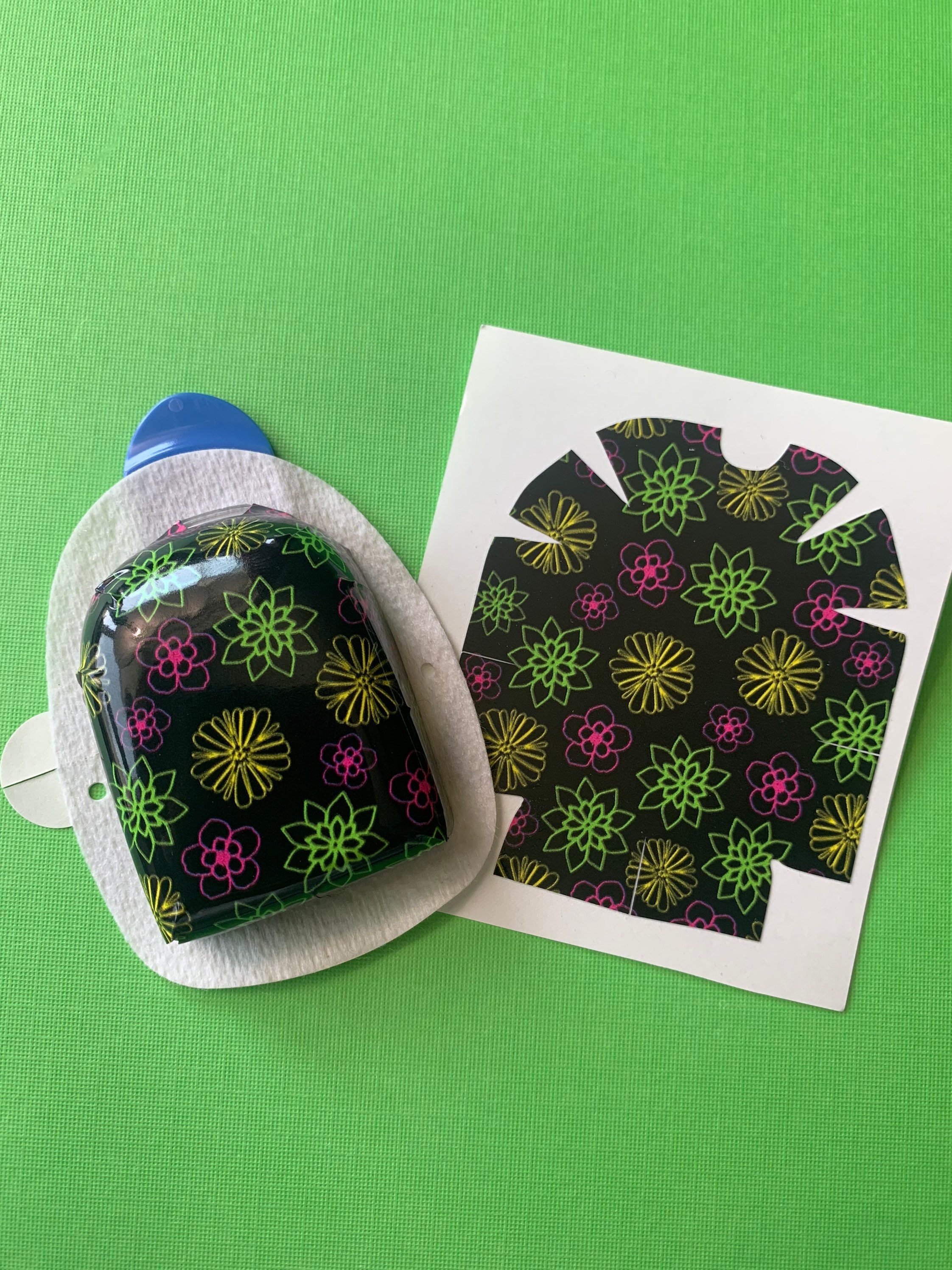 Neon Floral Omnipod Decal Sticker | Etsy