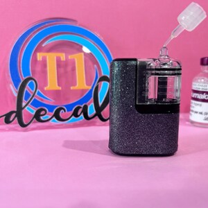 Black Shimmer Tandem Mobi Decal | Waterproof Glitter Look Pump Sticker ...