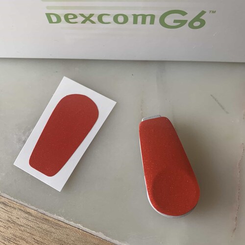 Red Shimmer Dexcom G6 Decal - Etsy