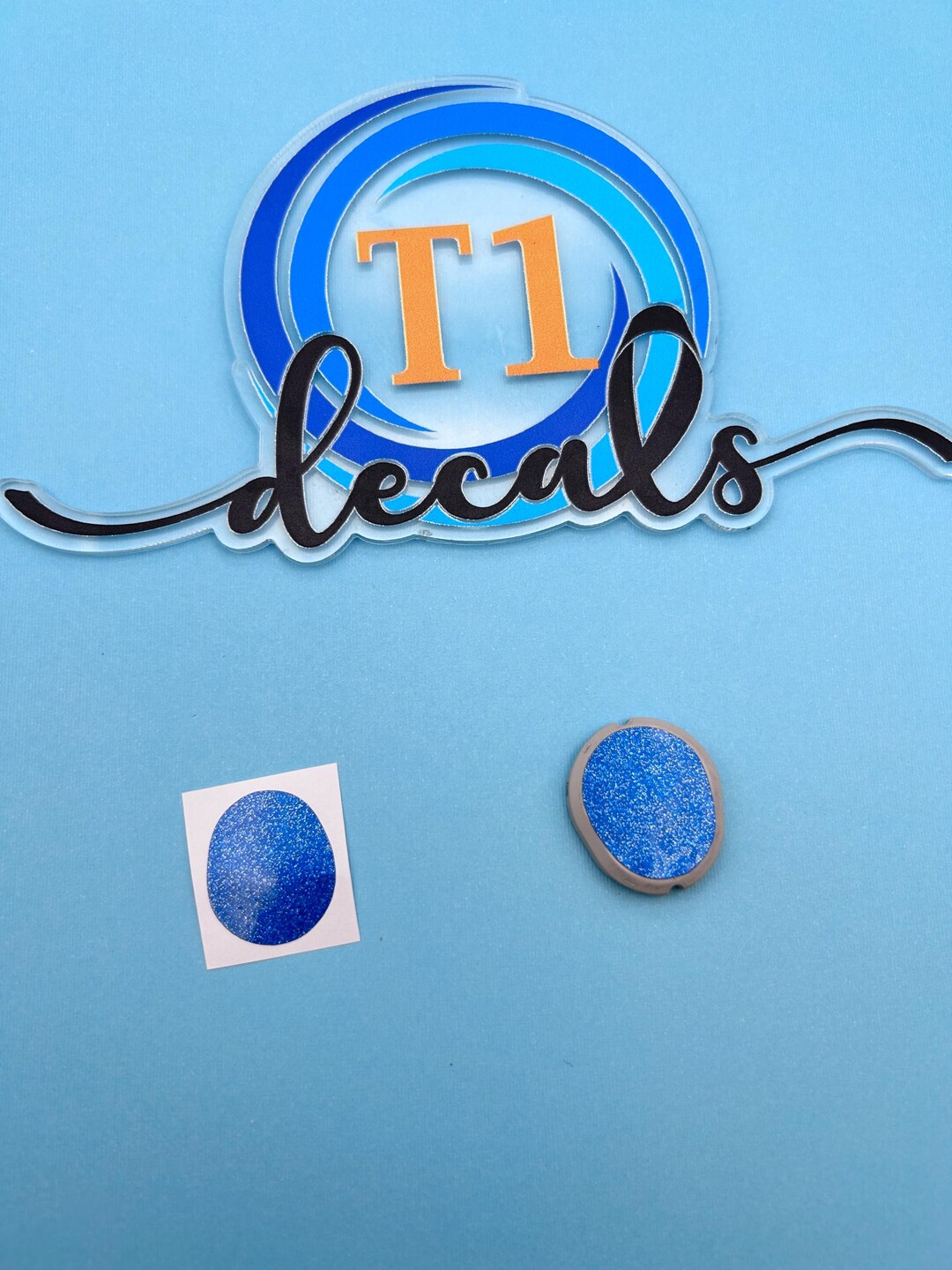True Blue Shimmer Dexcom G7 Decal Sticker - Etsy