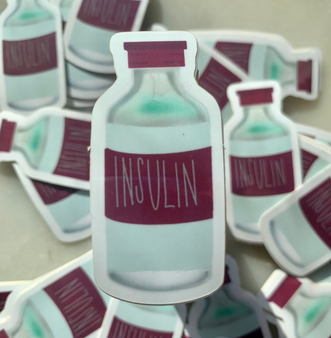 Insulin Vial Sticker- Fundraiser for T1international - Etsy