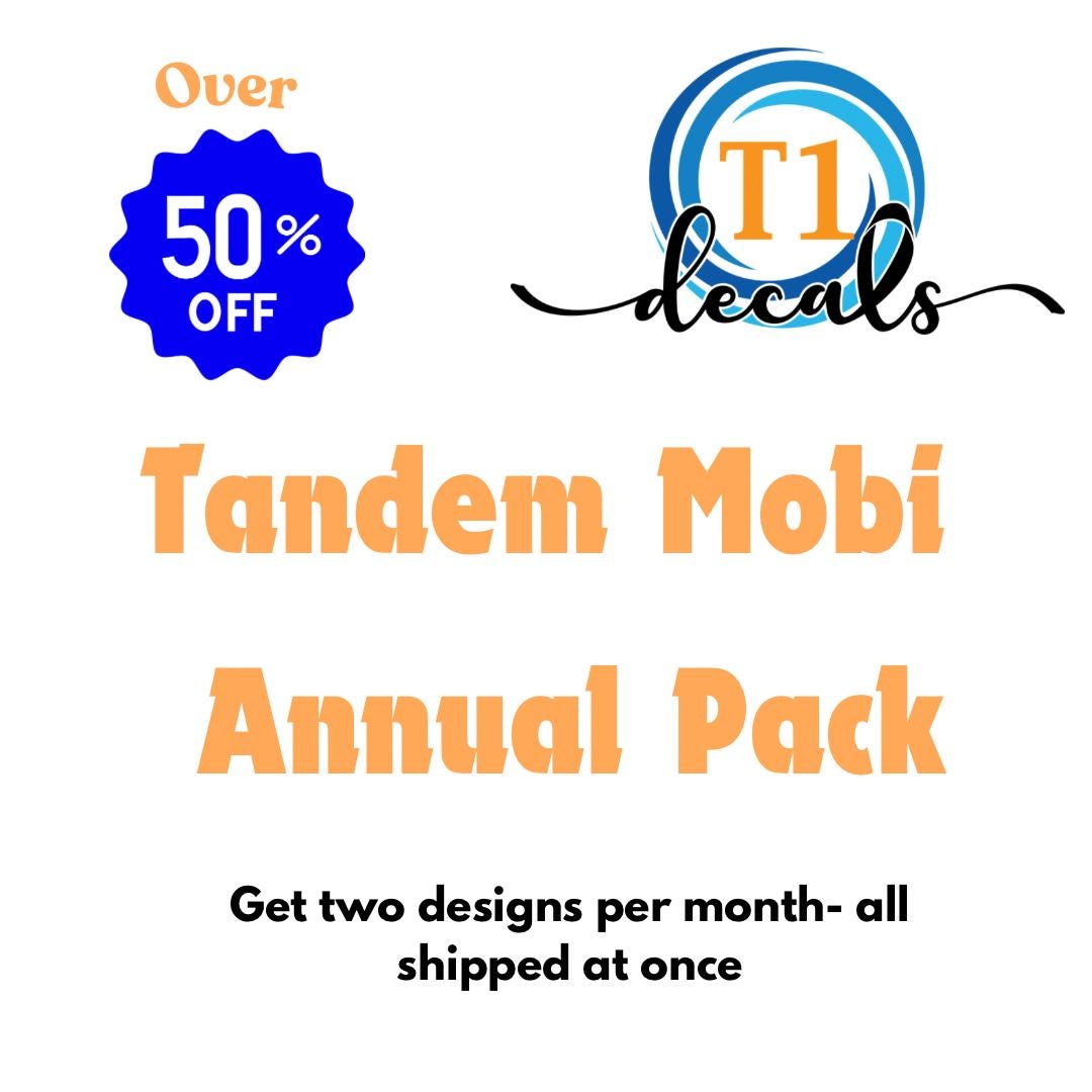 Annual Supply Tandem Mobi Decals - Etsy