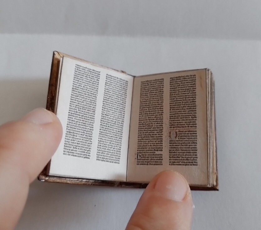 Handcrafted Miniature. the Holy Bible. Esc 1:12 the Holy Bible ...