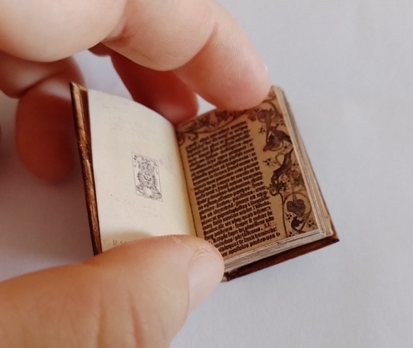 Handcrafted Miniature. the Holy Bible. Esc 1:12 the Holy Bible ...