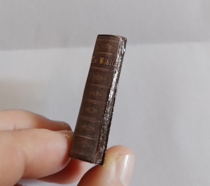 Handcrafted Miniature. the Holy Bible. Esc 1:12 the Holy Bible ...