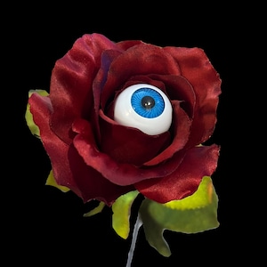 All Seeing Spooky Halloween Tearing Crying Eyeball Rose Flower - Etsy