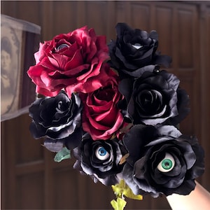 All Seeing Spooky Halloween Tearing Crying Eyeball Rose Flower - Etsy