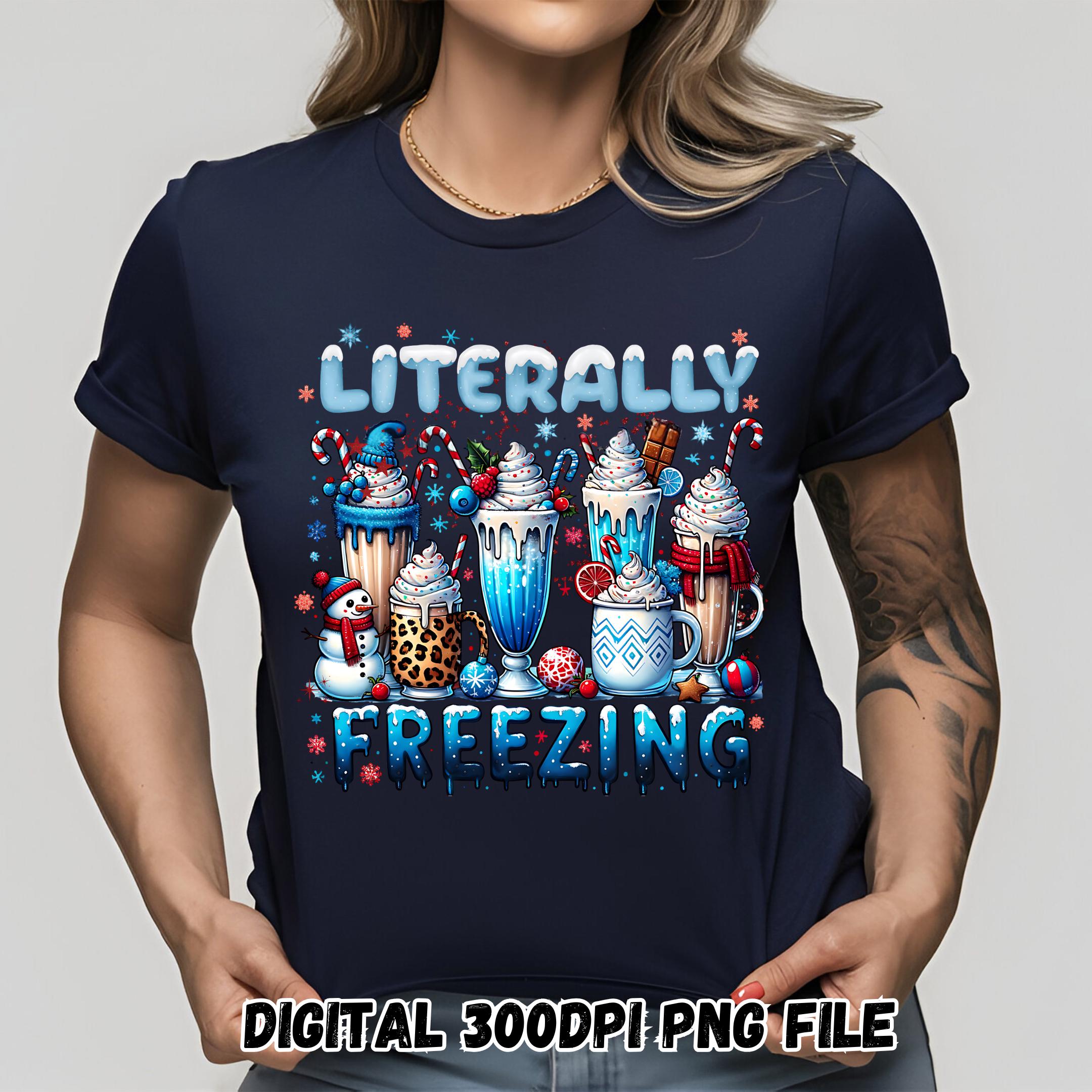 Literally Freezing Blue Christmas Png Always Cold PNG Winter PNG ...