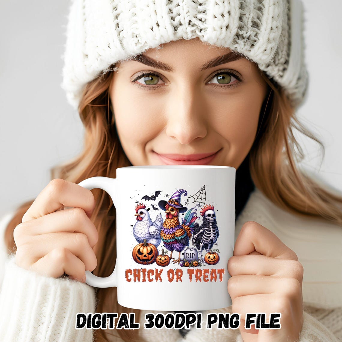 Halloween Png, Spooky Chicken Png, Autumn Png Sublimation, Chick or ...