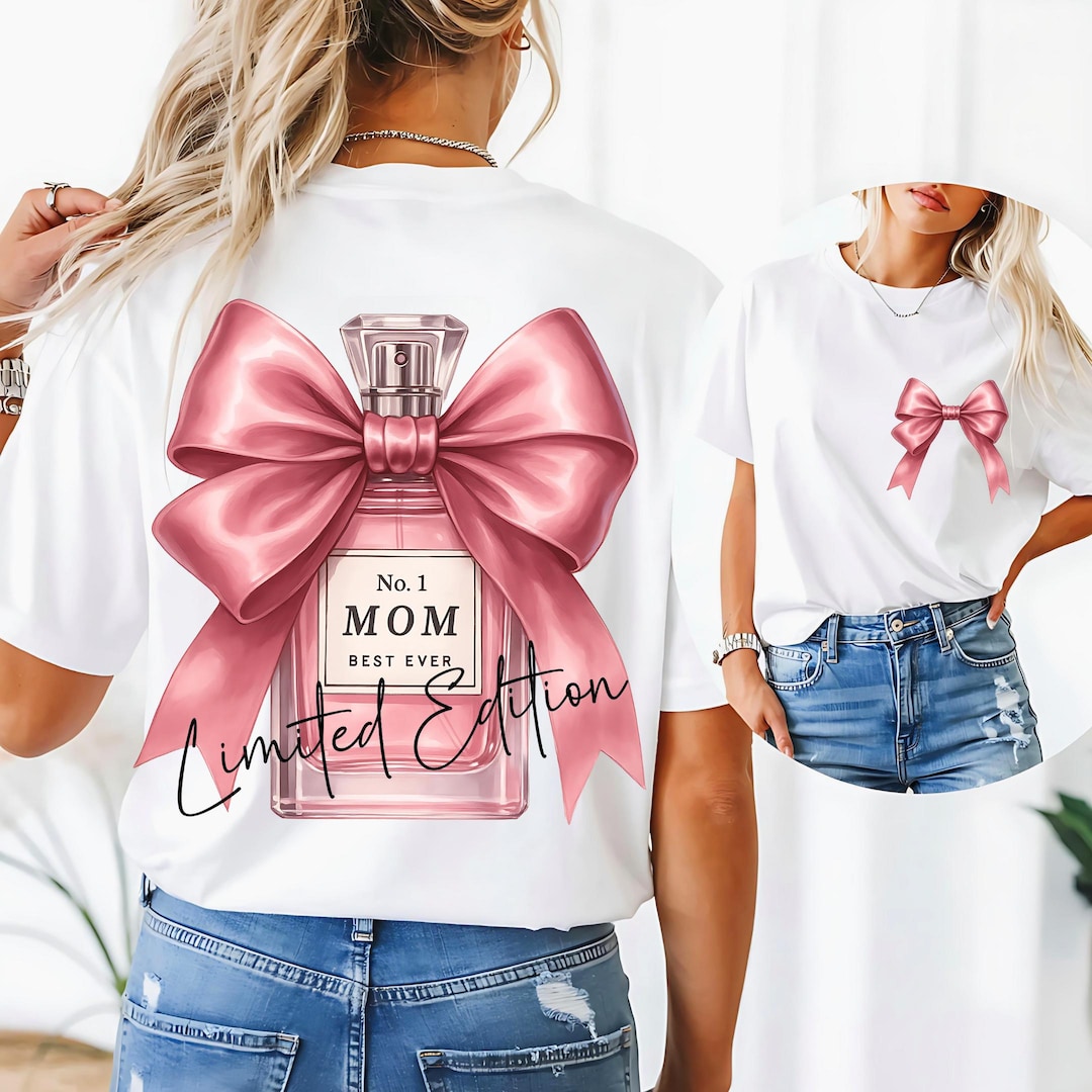 Designer No. 1 Mom Pink Glitter Perfume Bottle PNG Limited Edition ...