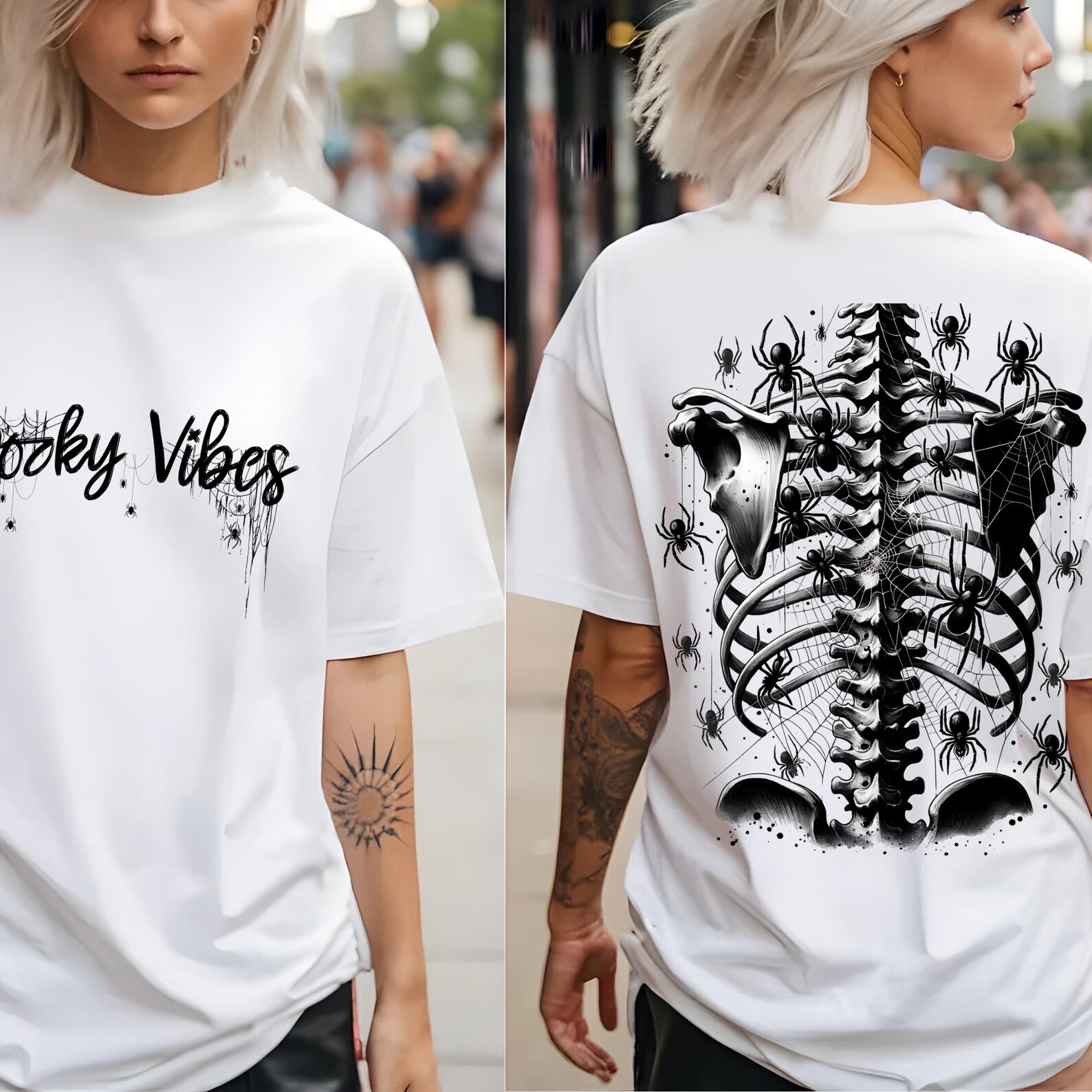 Spider Spine Png, Spooky Skeleton Png, Spooky Season Png, Skeleton ...