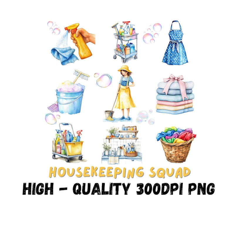 Housekeeping Squad Shirt PNG, Housekeeper Shirt, Cleaning Staff Tee ...