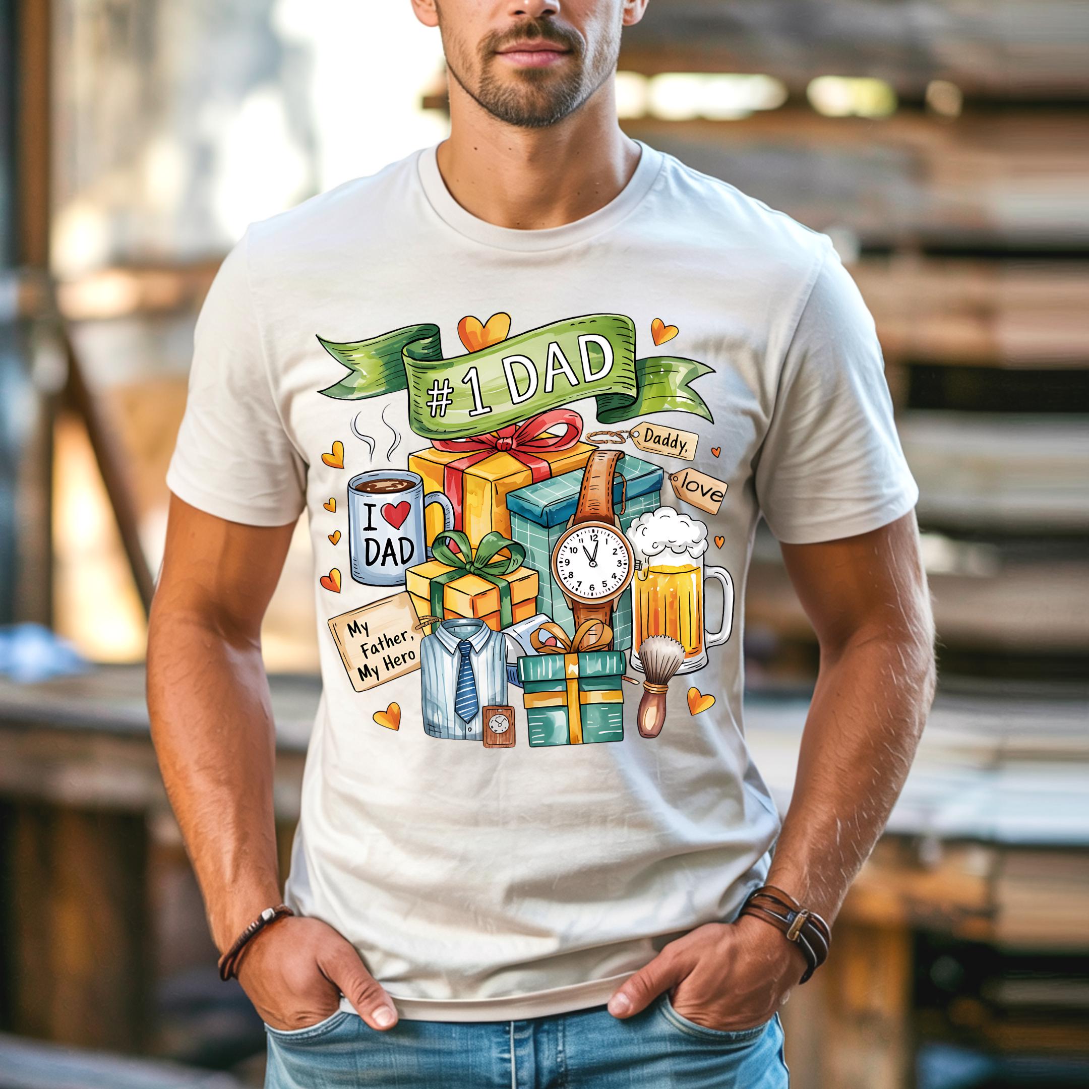 Number 1 Dad PNG | Best Dad Ever Digital Design | Father's Day Gift ...