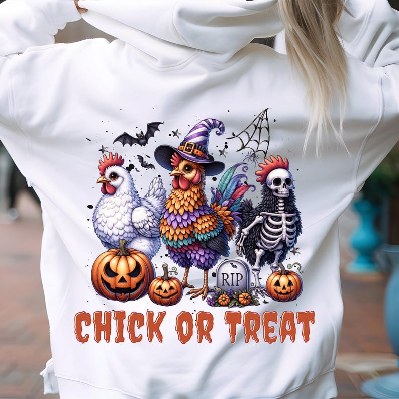 Halloween Png, Spooky Chicken Png, Autumn Png Sublimation, Chick or ...