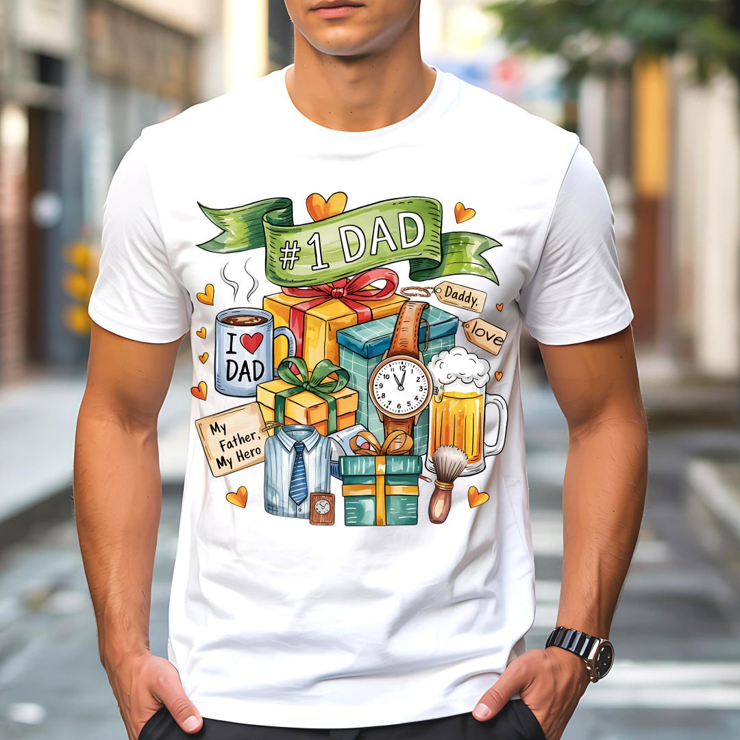 Number 1 Dad PNG | Best Dad Ever Digital Design | Father's Day Gift ...