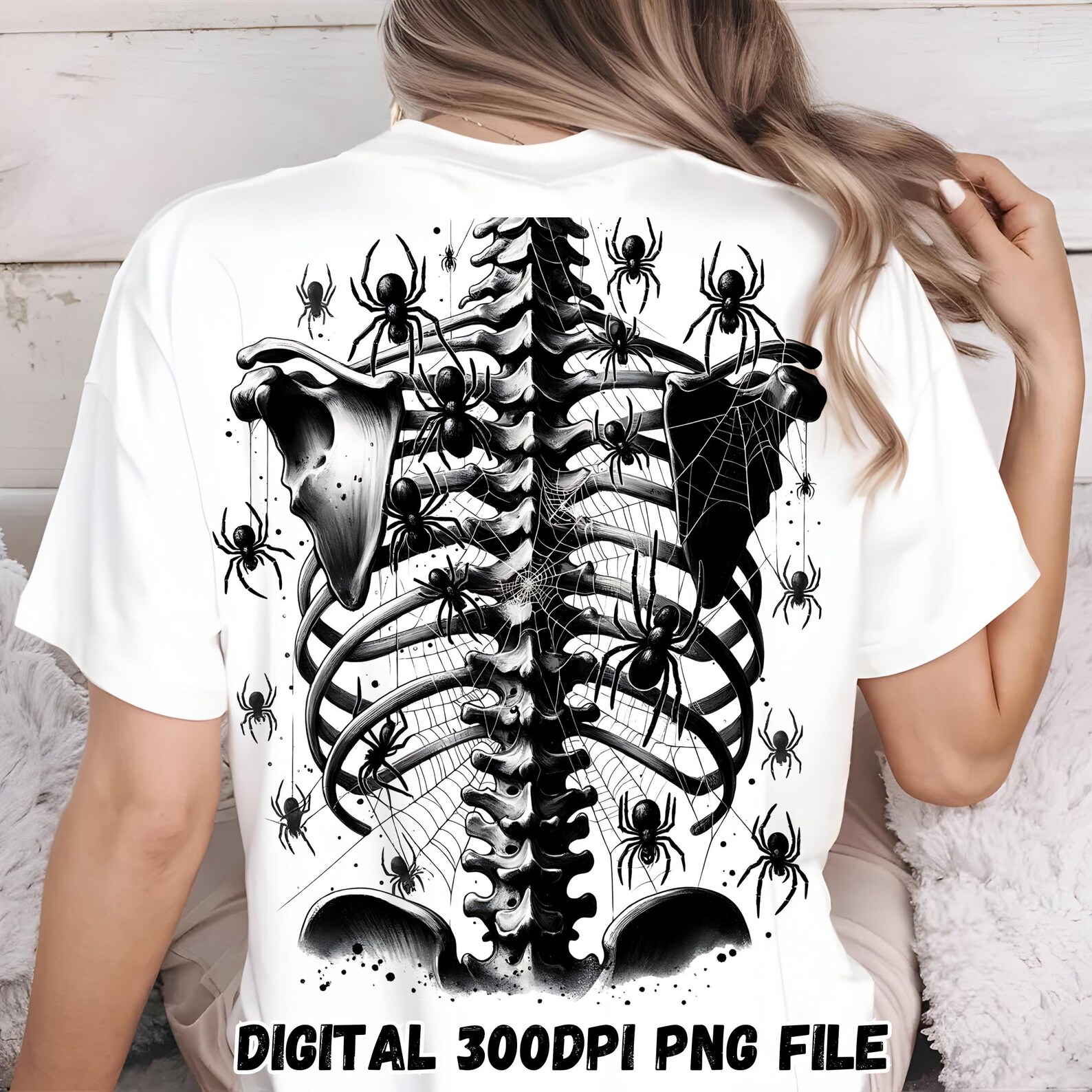 Spider Spine Png, Spooky Skeleton Png, Spooky Season Png, Skeleton ...