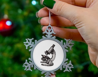 Microscope Ornament Detailed Optic Microscope Science Gift - Etsy