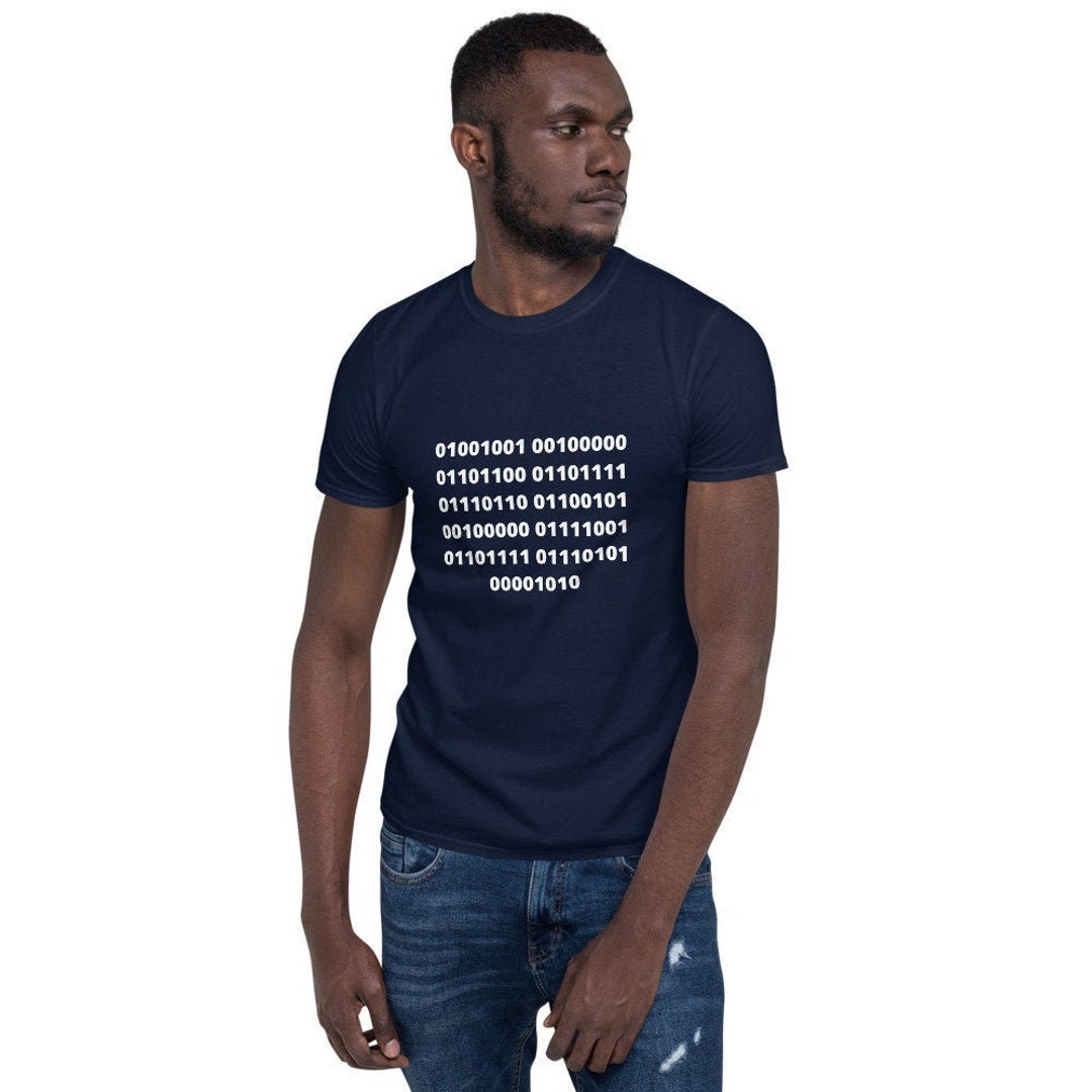 Personalized Binary Shirts / Custom Text Geekery Tshirts / Phrase in ...