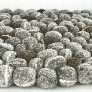 100% Natural Felt Stone Rug, Felt Carpet, Felted Wool Stone,felt Stone ...