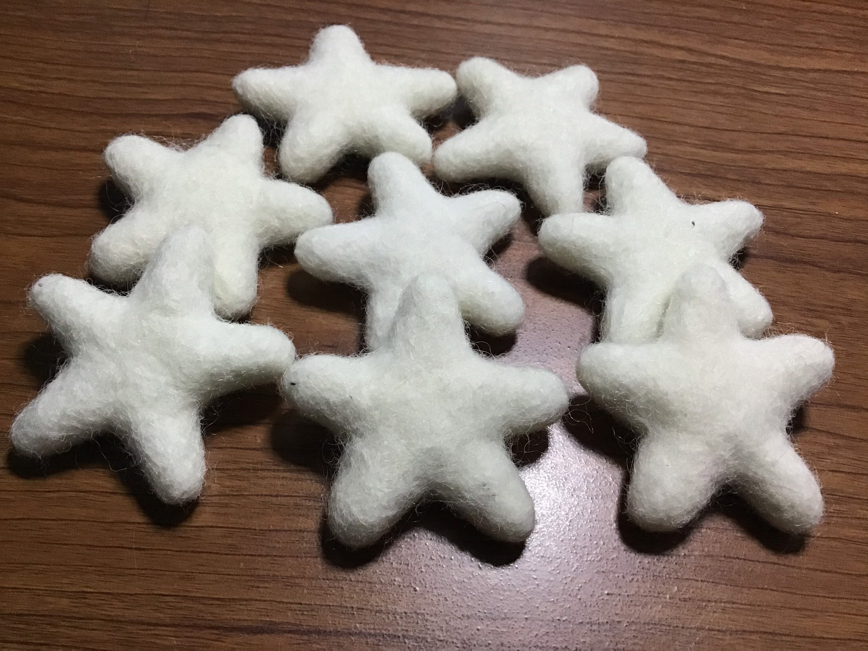 4 Piece Felt Star Wholesale Star Wool Felt Pompoms - Etsy