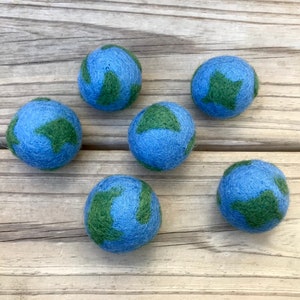Felt Earth Ball | Wholesale | Earth Wool Felt | Pompoms Wholesale | DIY ...