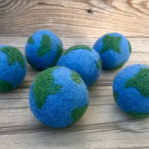 Felt Earth Ball Wholesale Earth Wool Felt Pompoms | Etsy