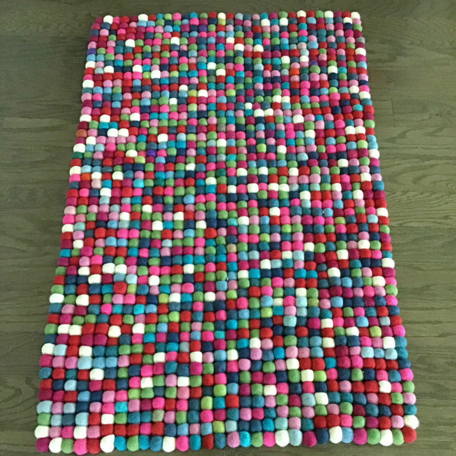 100% Natural Felt Rug Felt Carpet Felt Wool Ballfelt Balls - Etsy