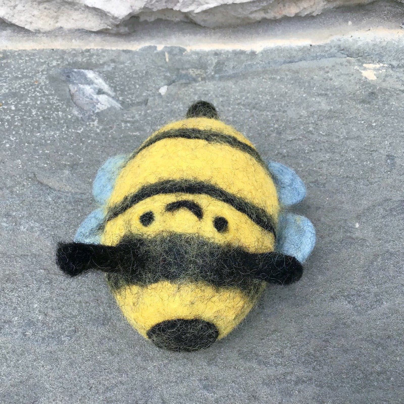 Bee Dog Toy New Puppy Gift Felted Dog Toy Durable Dog | Etsy