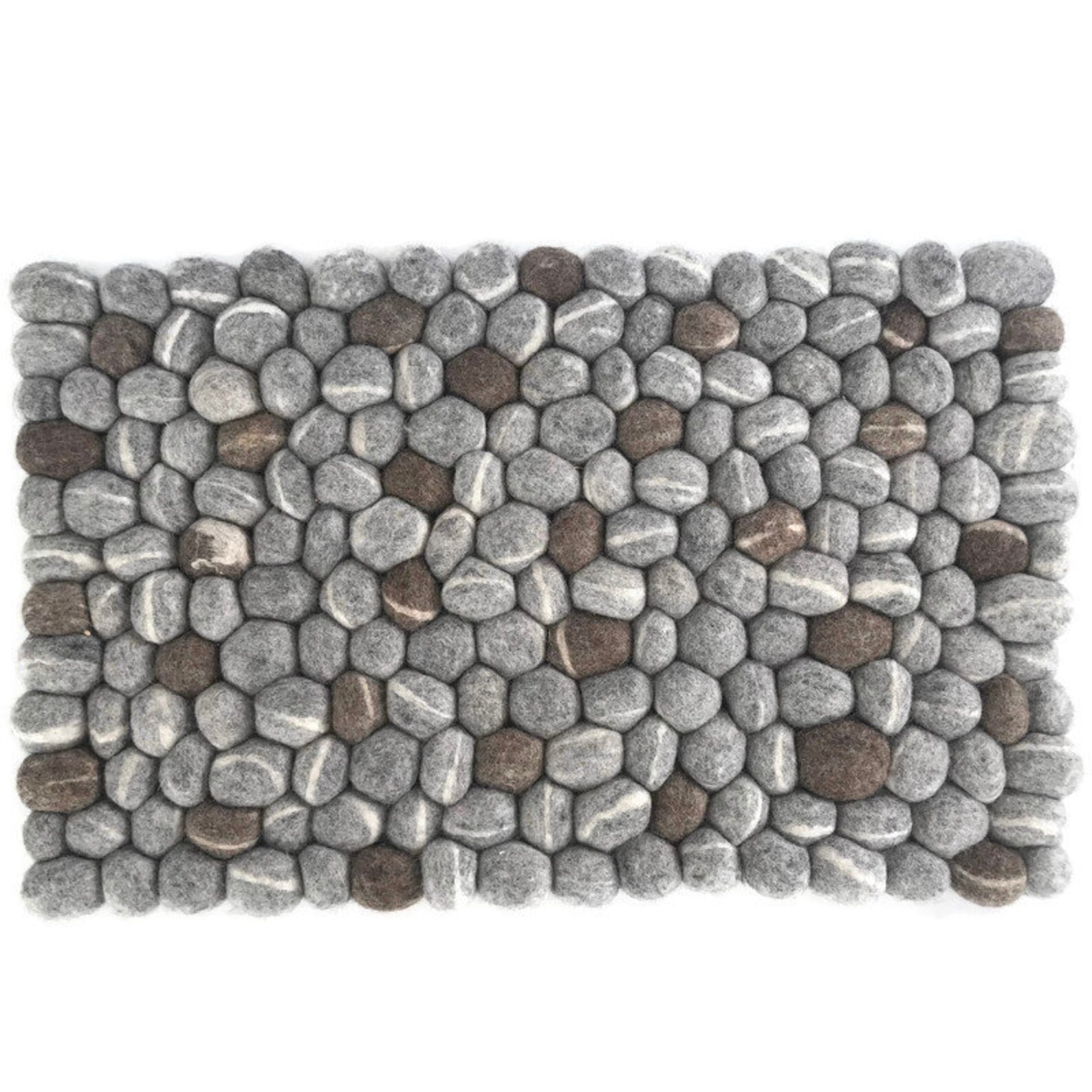 100% Natural Felt Stone Rug Felt Carpet Felted Wool - Etsy