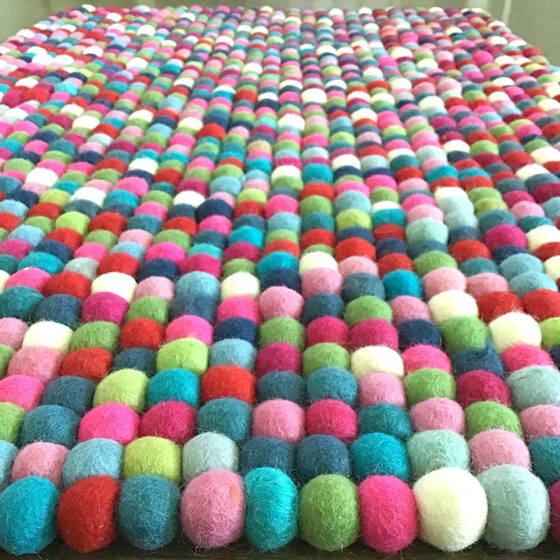 100% Natural Felt Rug Felt Carpet Felt Wool Ballfelt Balls - Etsy