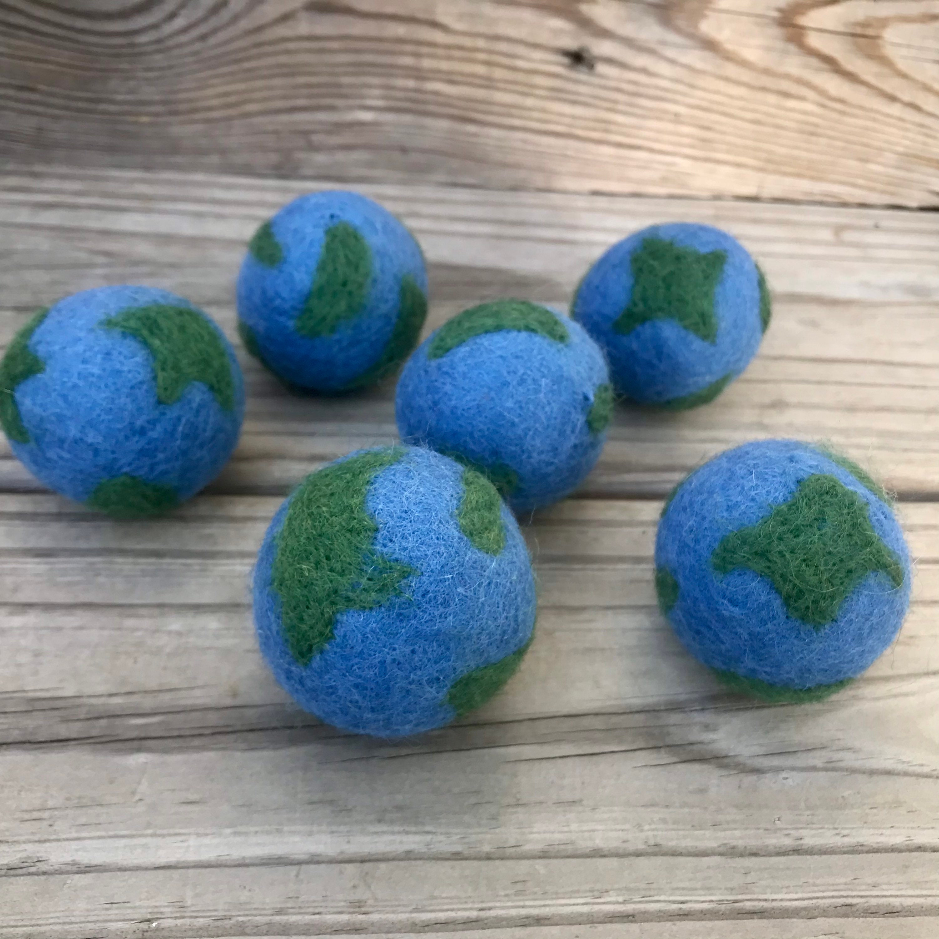 Felt Earth Ball Wholesale Earth Wool Felt Pompoms | Etsy