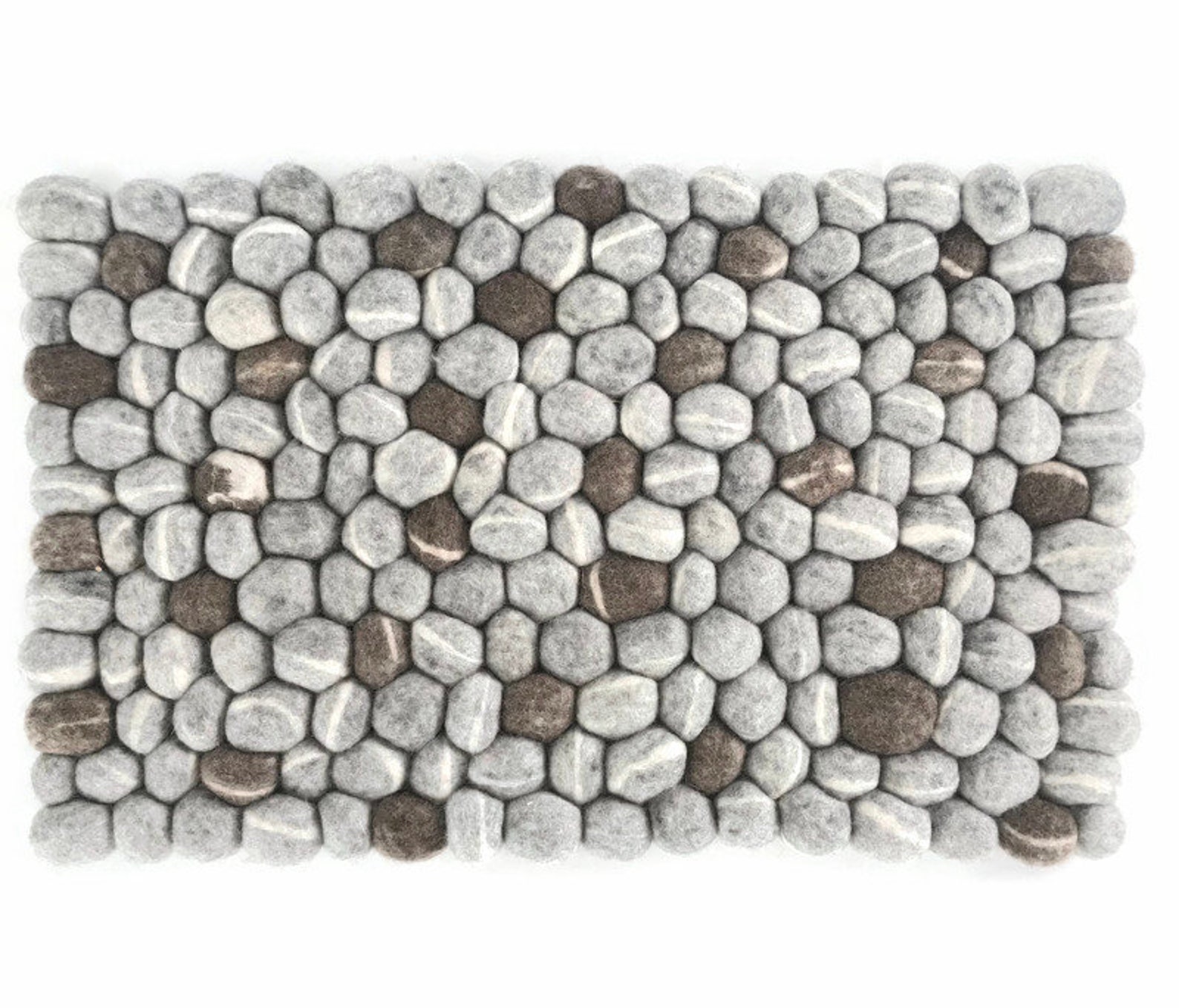 100% Natural Felt Stone Rug Felt Carpet Felted Wool - Etsy