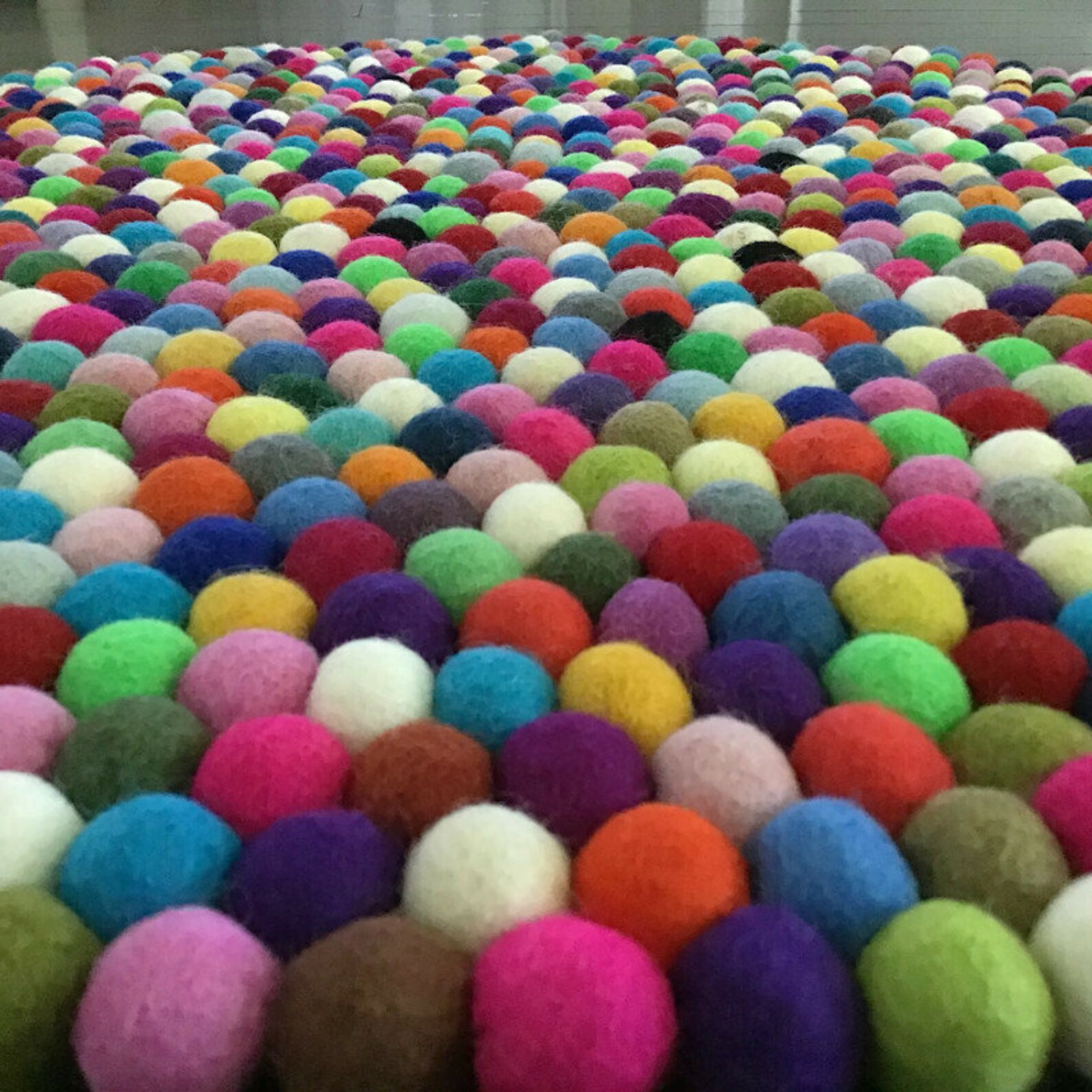 100% Natural Felt rug Felt carpet Felt wool ballFelt ball | Etsy