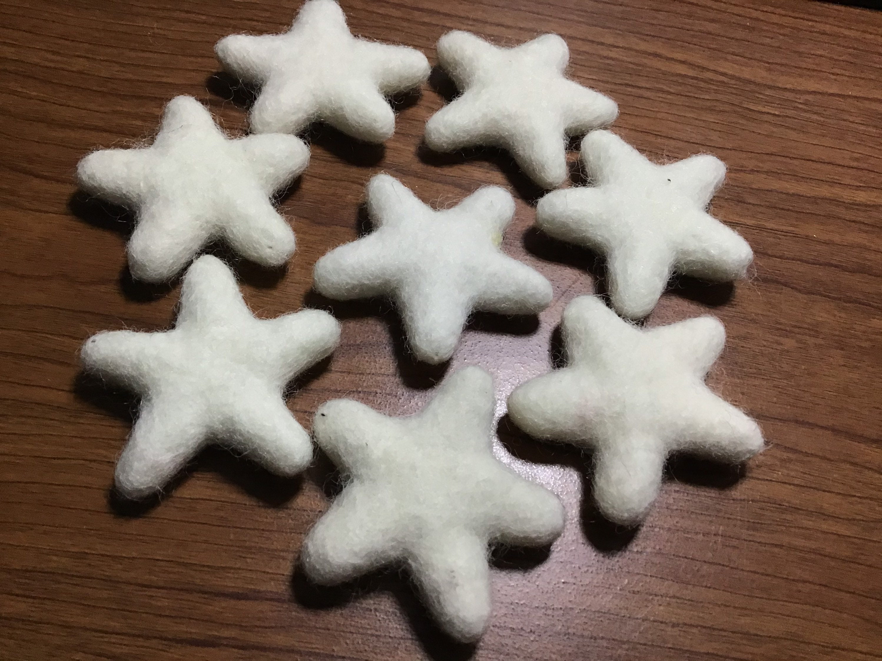 4 piece Felt Star Wholesale Star Wool Felt Pompoms | Etsy