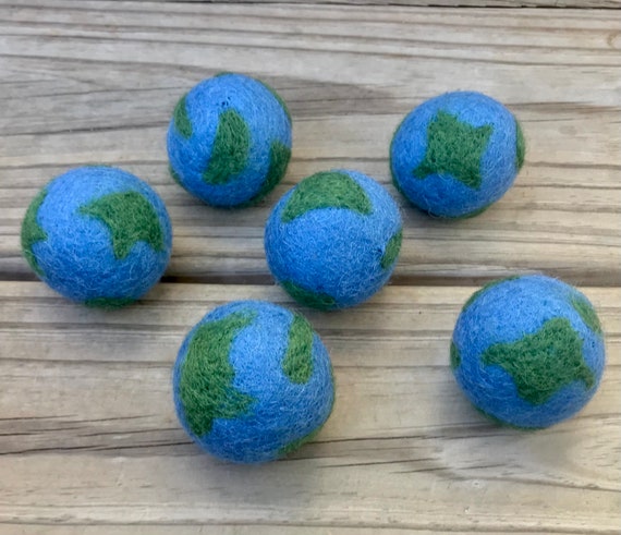 Felt Earth Ball Wholesale Earth Wool Felt Pompoms | Etsy