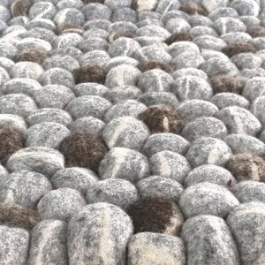 100% Natural Felt Stone Rug, Felt Carpet, Felted Wool Stone,felt Stone ...