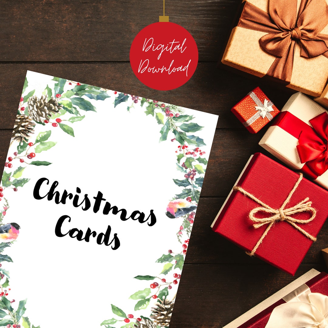 Editable Christmas Card Planner - Etsy
