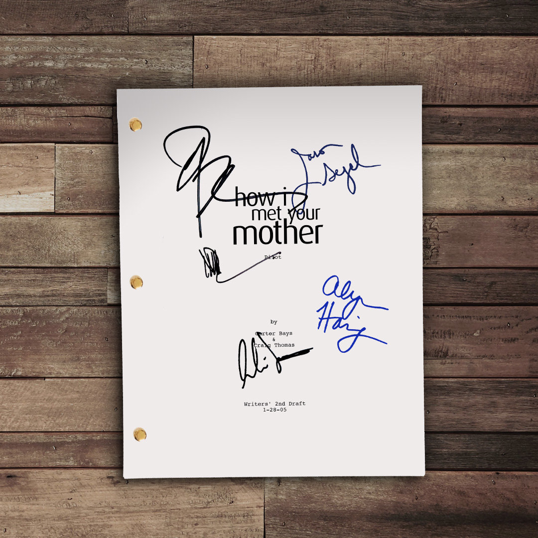How I Met Your Mother TV Show Script Signed Autograph | Etsy