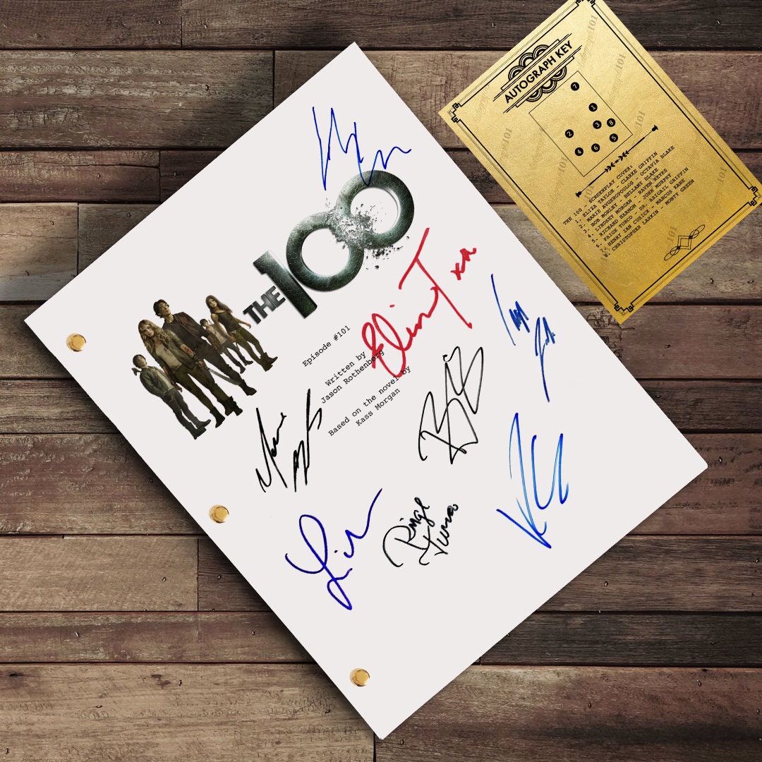 The 100 TV Show Script Signed Autograph Card Eliza Taylor - Etsy UK
