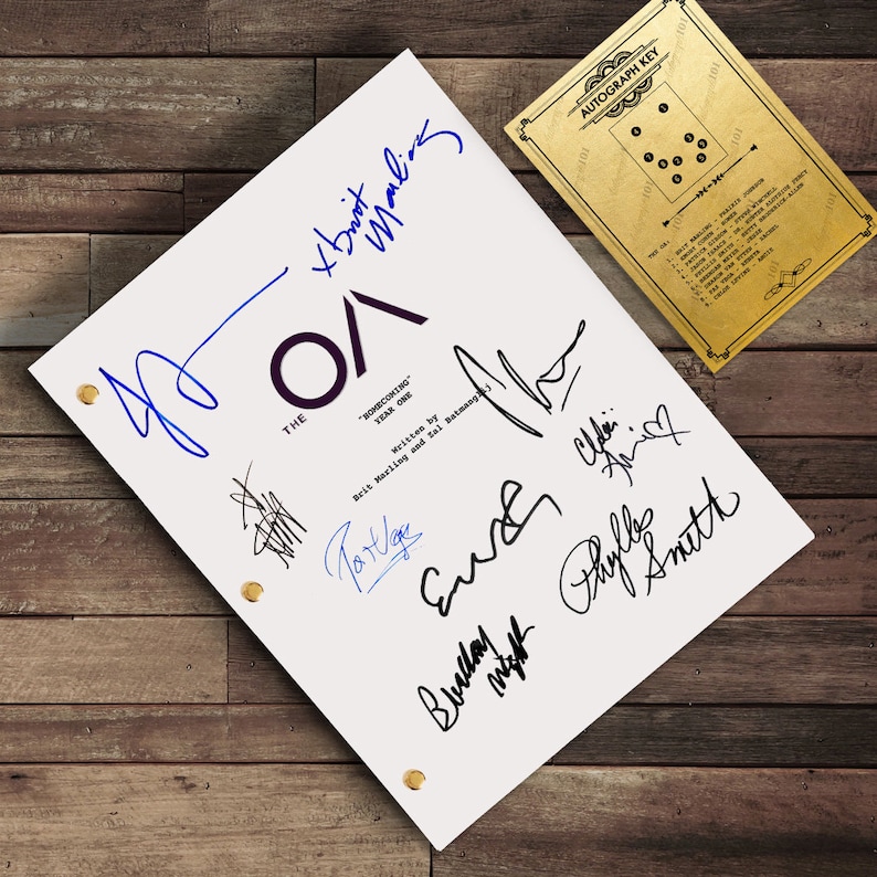The OA Script Signed Autograph Screenplay Card Brit Marling - Etsy