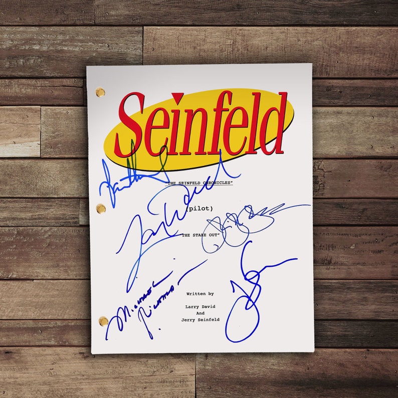 Seinfeld 'the Stakeout' Script - Signed Cast Autograph TV Series ...