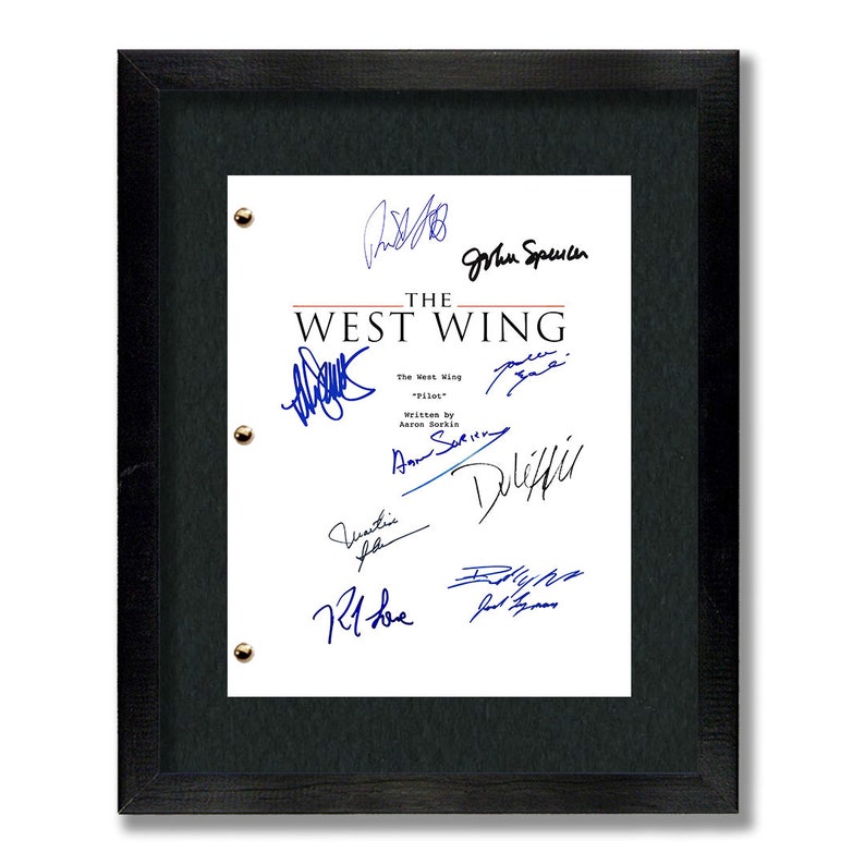 The West Wing TV Script Signed Autograph Screenplay Allison - Etsy