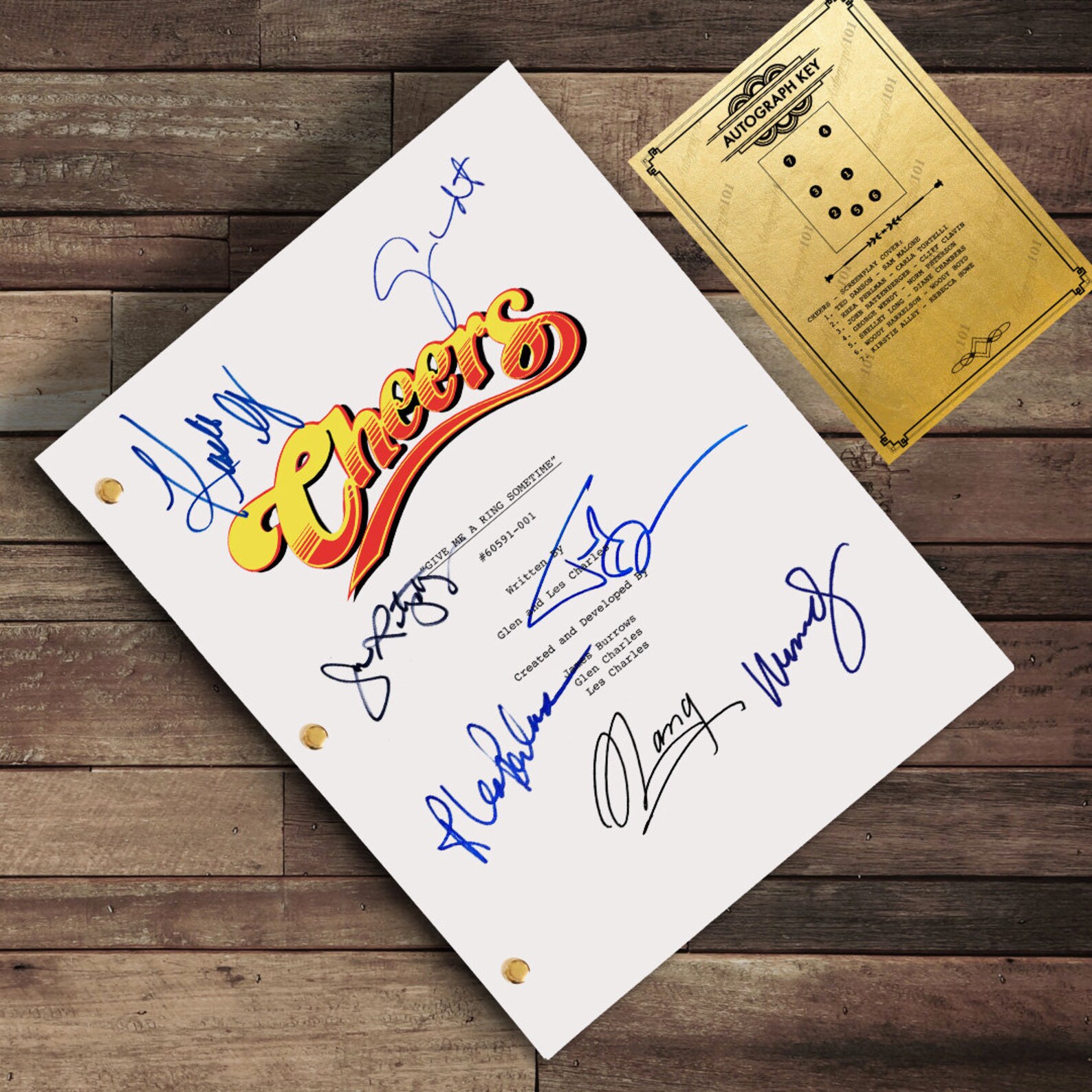 Cheers 1980s TV Signed Script Autograph Screenplay Ted | Etsy