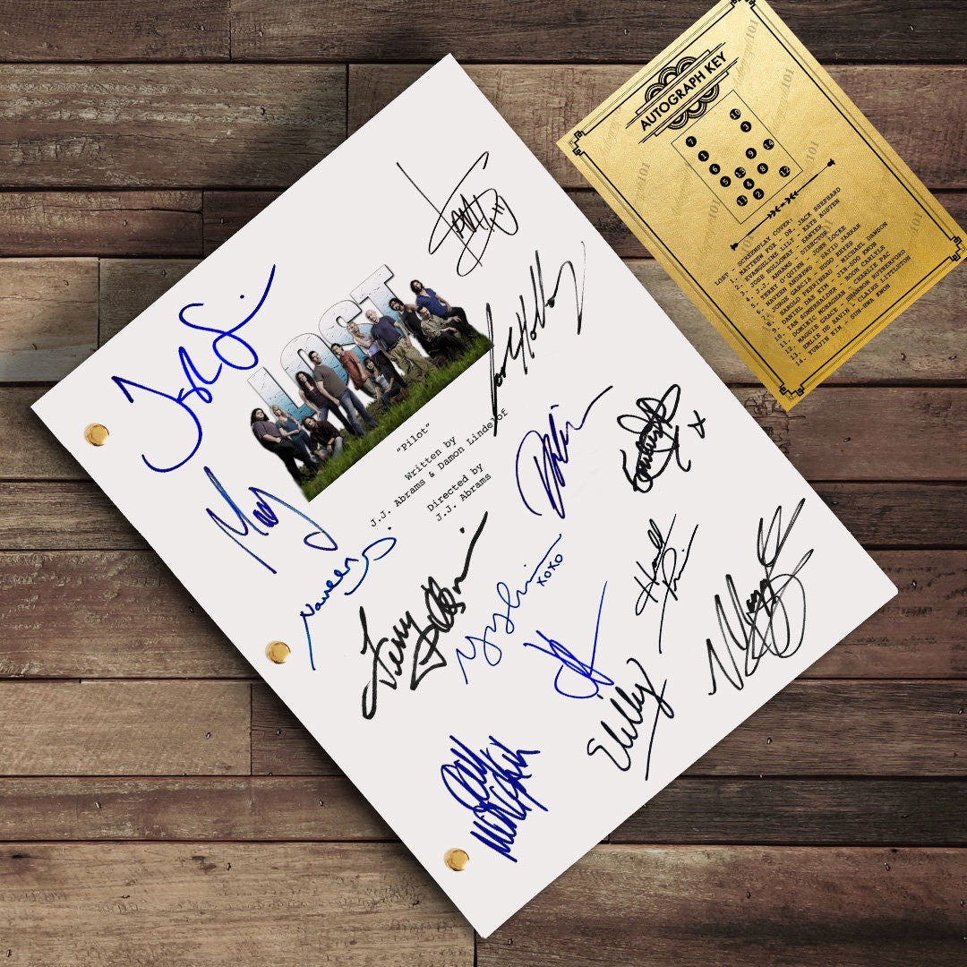 LOST TV Show Signed Script Autograph Screenplay - Matthew Fox ...