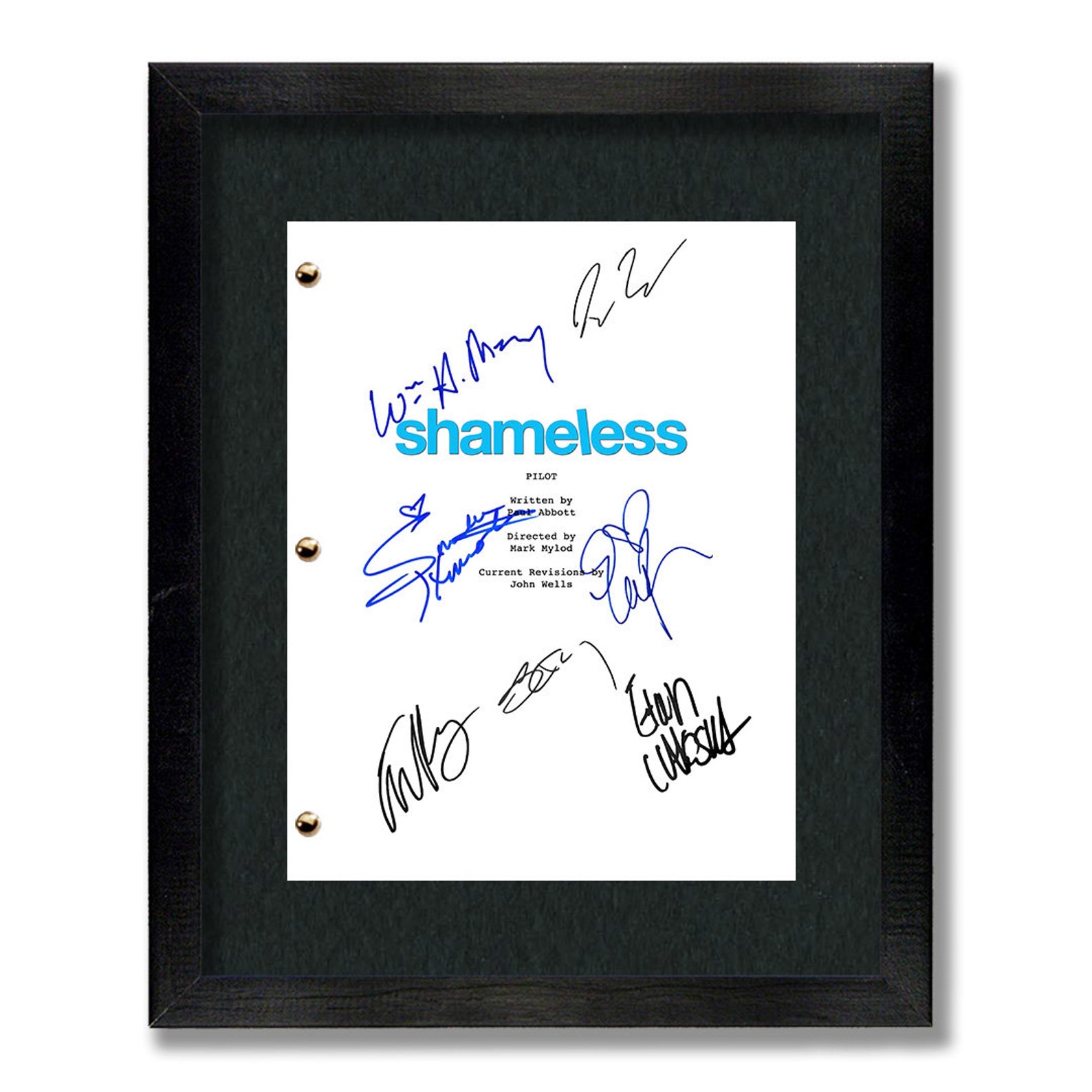 Shameless TV Show Script Signed Autograph Screenplay Card William H ...