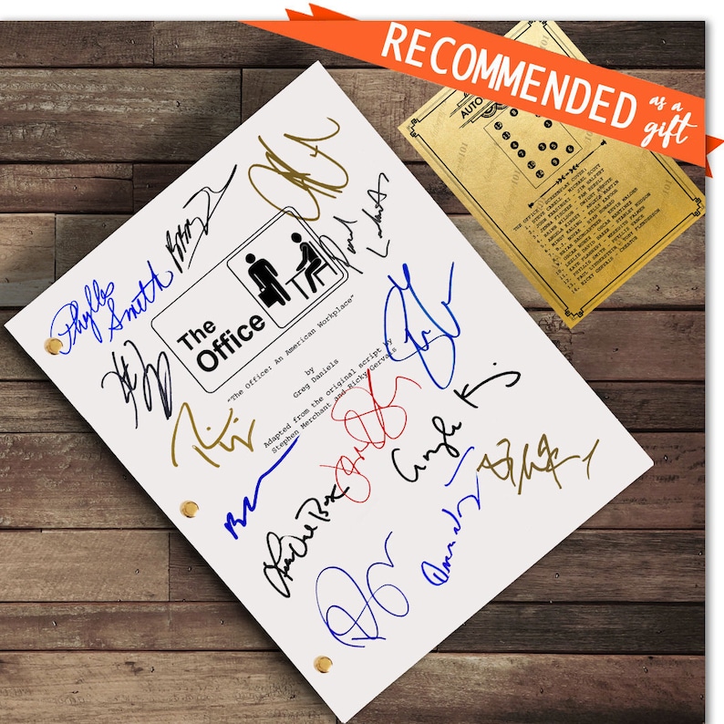 The Office TV Pilot Signed Script Autograph Screenplay - Etsy