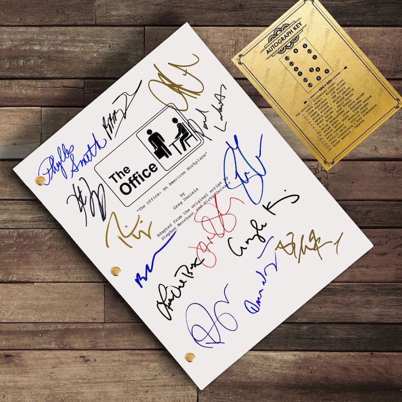 The Office TV Pilot Signed Script Autograph Screenplay - Etsy