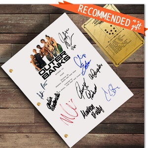 Outer Banks TV Show Signed Script Autograph Screenplay - Chase Strokes, Rudy Pankow, Madelyn ...