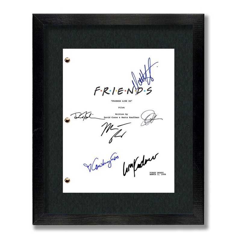 Friends TV Show Script Signed Autograph Screenplay Rachel | Etsy